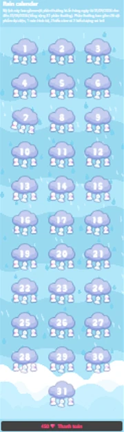 Rainy Calendar | Wolvesville Wiki | Fandom