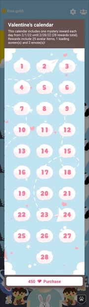 Valentine Calendar | Wolvesville Wiki | Fandom