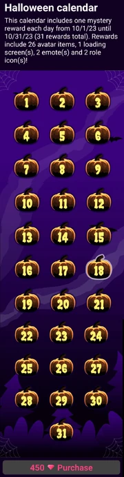 Halloween 2023 Calendar | Wolvesville Wiki | Fandom