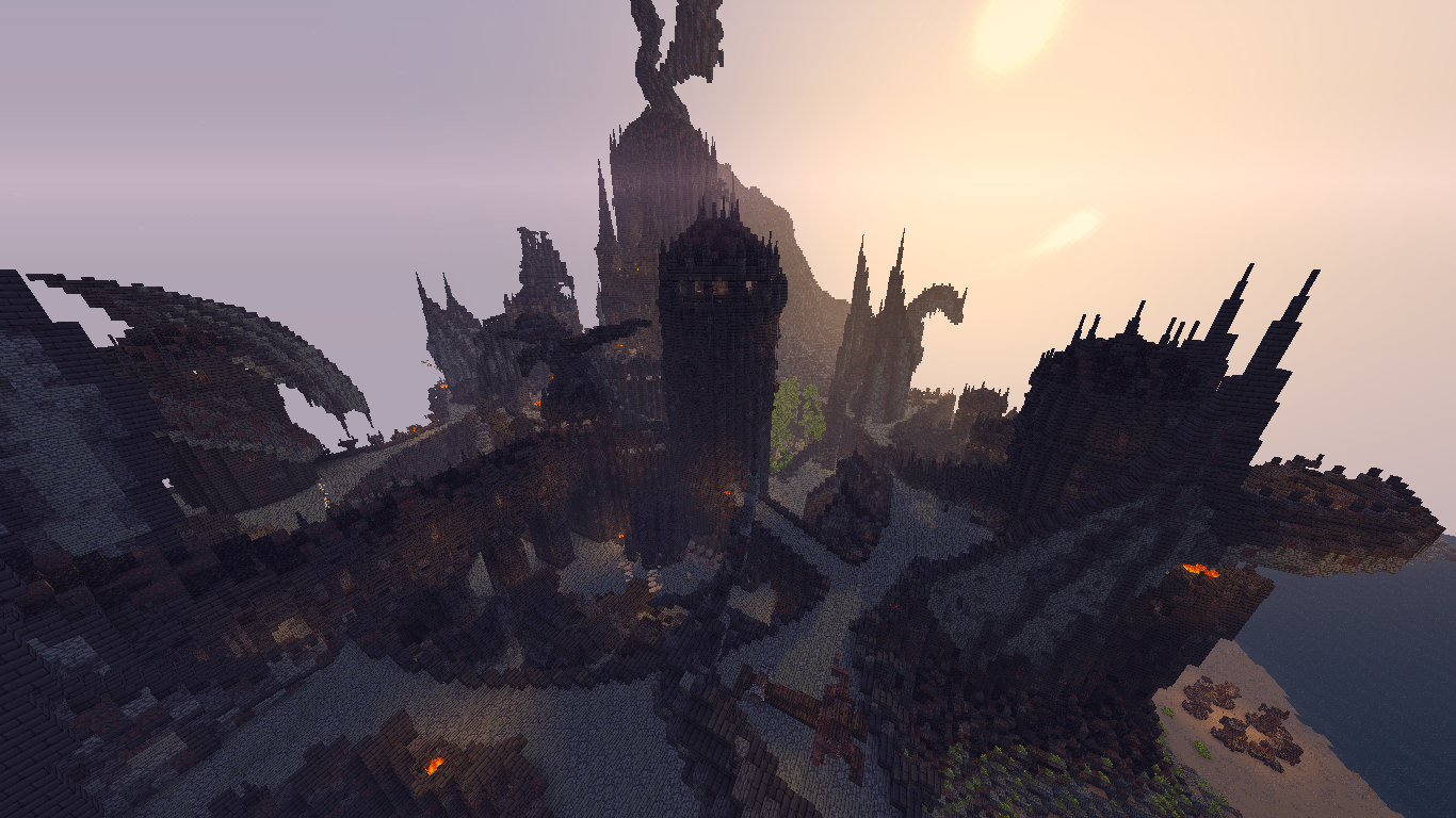 Minecraft Dragon Head Castle