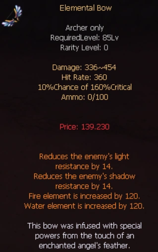 Elemental Bow | WestNos Wiki | Fandom