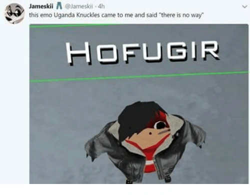 Emo Knuckles | Ugandan Knuckles Wiki | Fandom