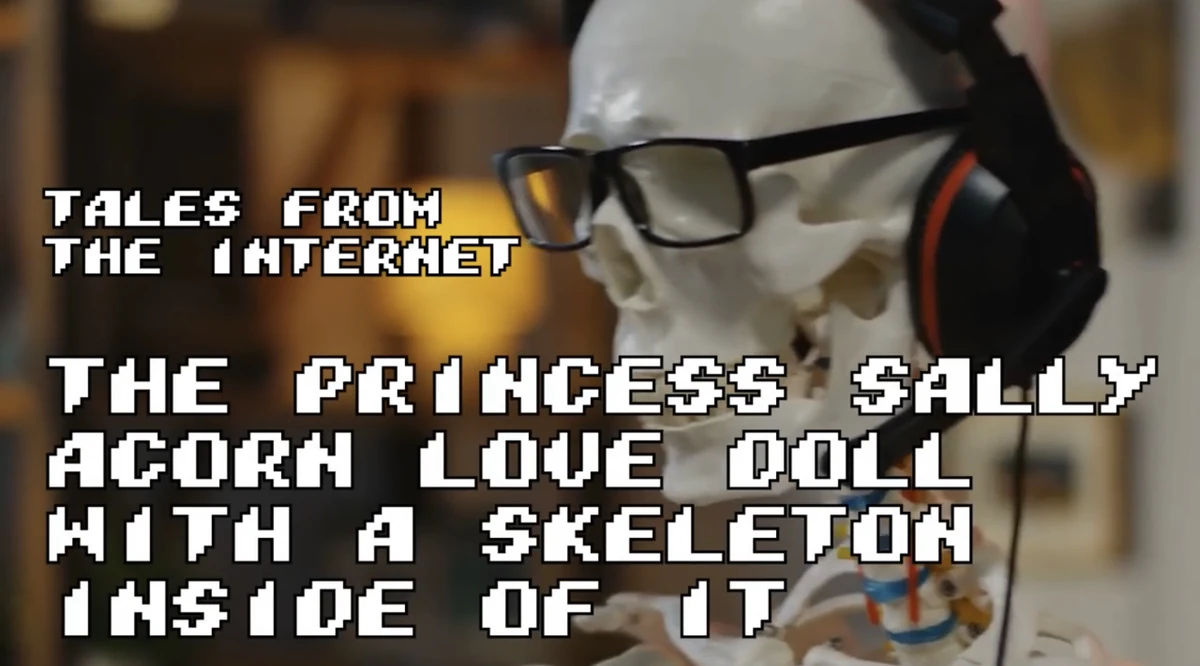 The Sally Acorn love doll with a skeleton inside of it | Whang ...