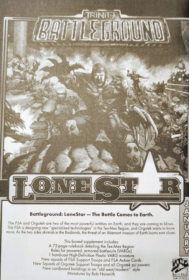 Trinity: Battleground - LoneStar | White Wolf Wiki | Fandom