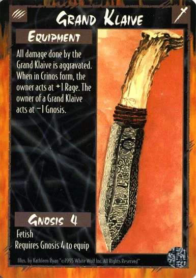 Grand Klaive | White Wolf Wiki | Fandom