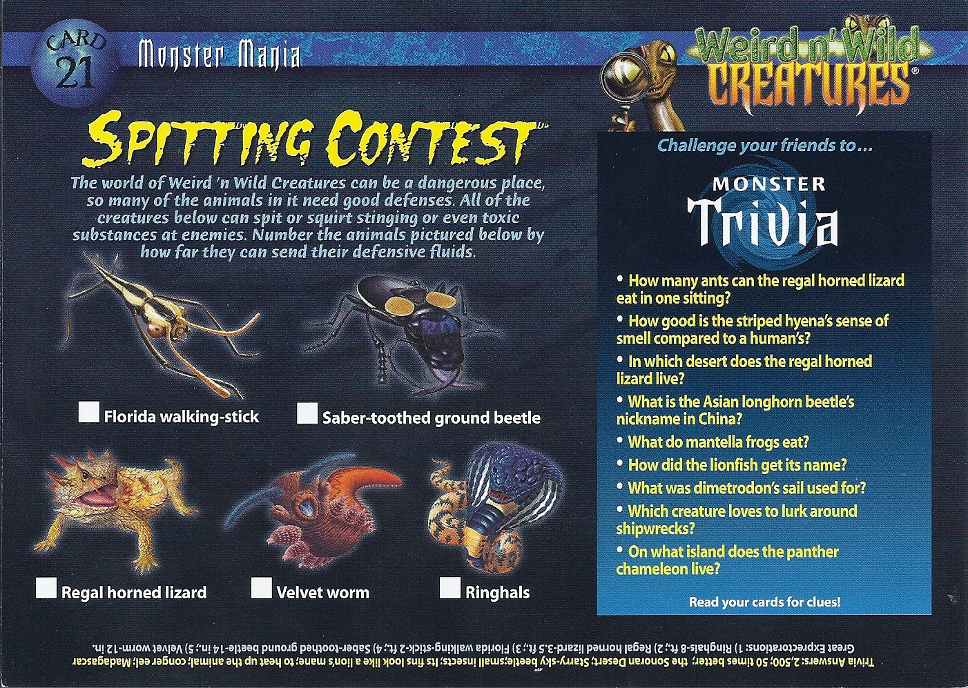 Monster Mania 21 | Weird n' Wild Creatures Wiki | Fandom