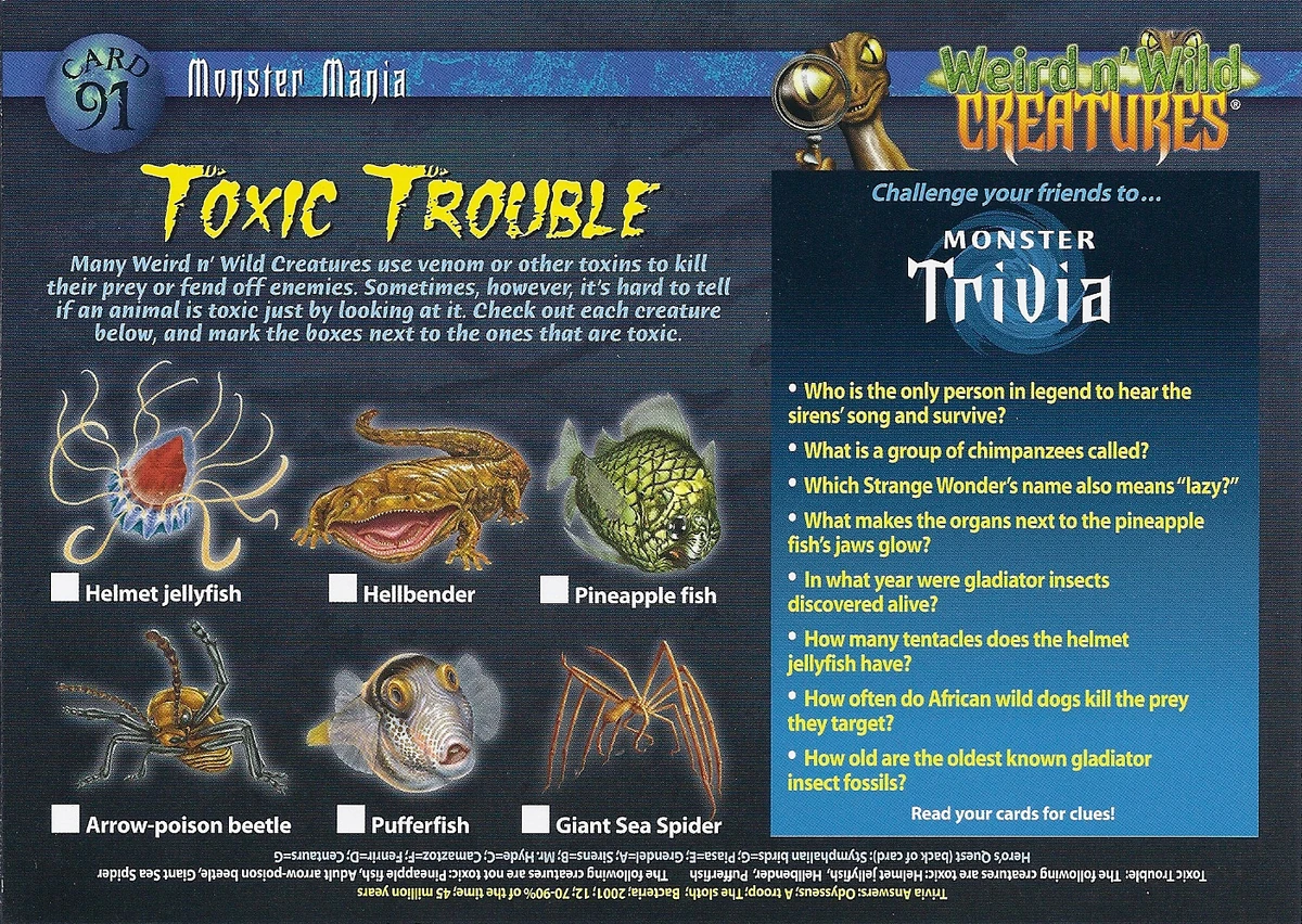 Monster Mania 91 | Weird n' Wild Creatures Wiki | Fandom