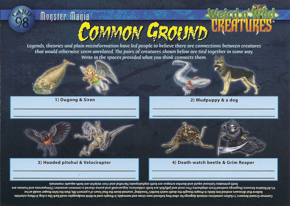 Monster Mania 98 | Weird n' Wild Creatures Wiki | Fandom