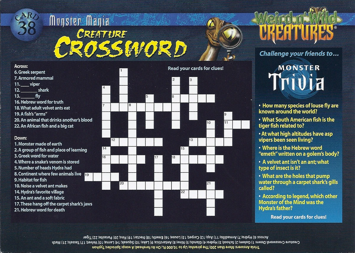 Monster Mania 38 | Weird n' Wild Creatures Wiki | Fandom