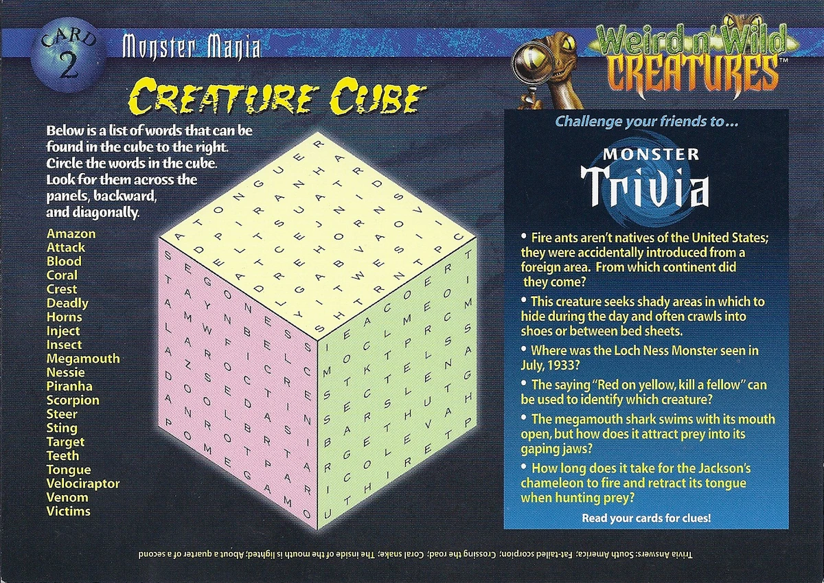 Monster Mania 2 | Weird n' Wild Creatures Wiki | Fandom
