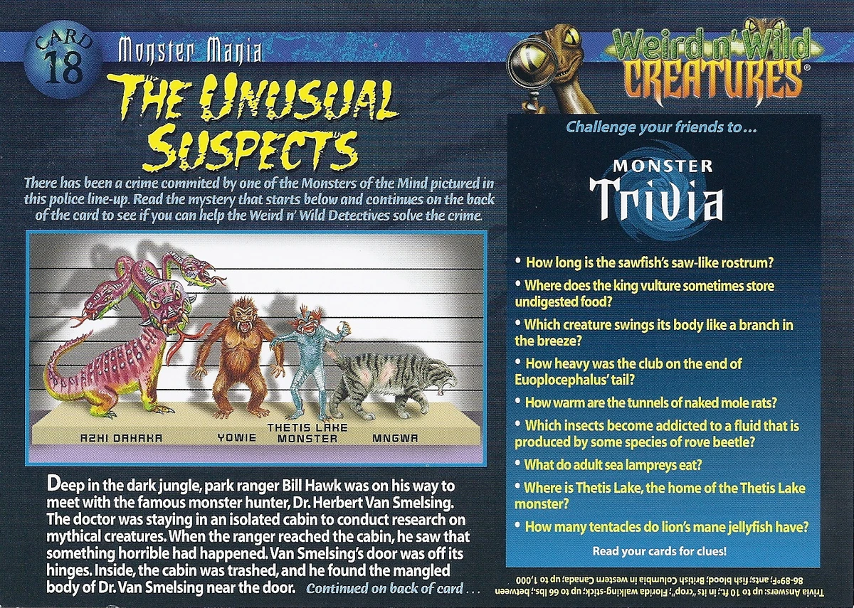 Monster Mania 18 | Weird n' Wild Creatures Wiki | Fandom