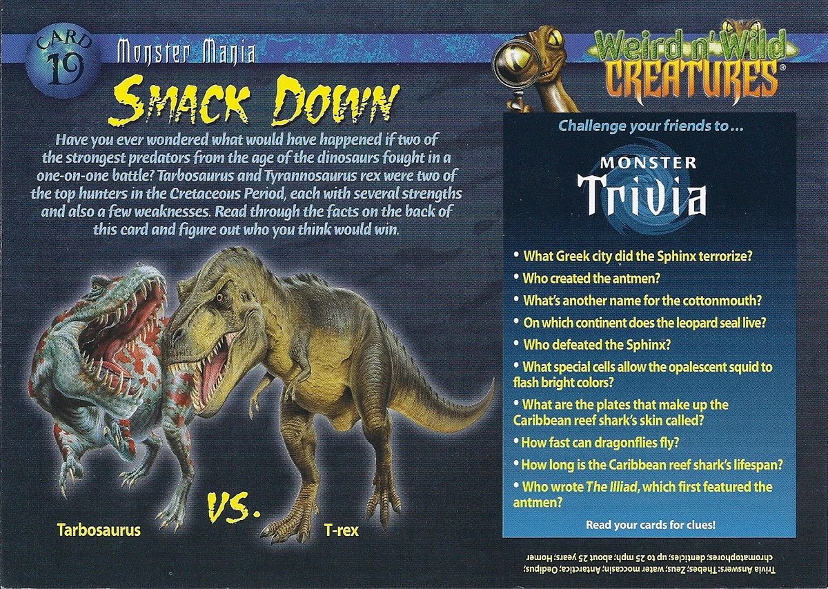 Monster Mania 19 | Weird n' Wild Creatures Wiki | Fandom