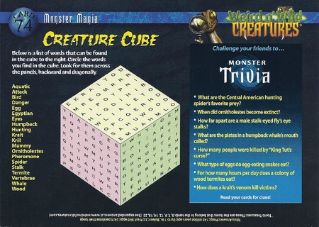 Monster Mania 74 | Weird n' Wild Creatures Wiki | Fandom