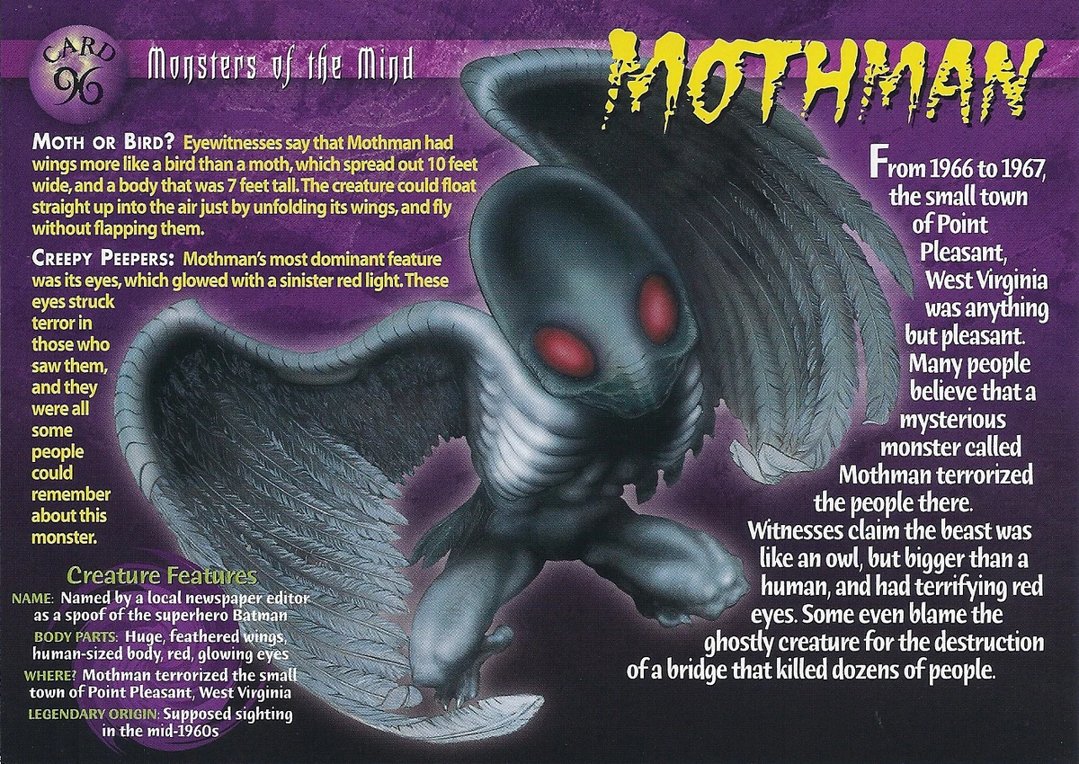 Mothman | Weird n' Wild Creatures Wiki | Fandom