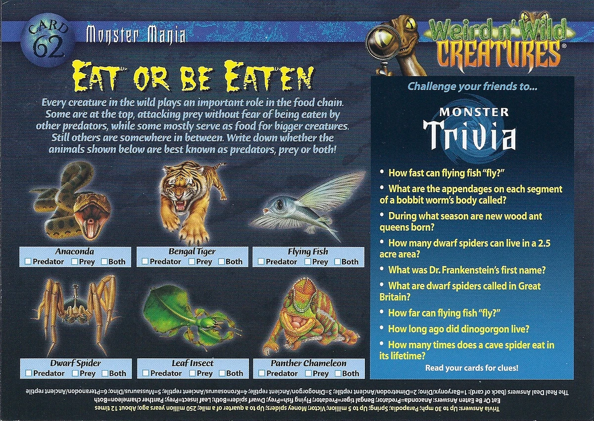 Monster Mania 62 | Weird n' Wild Creatures Wiki | Fandom