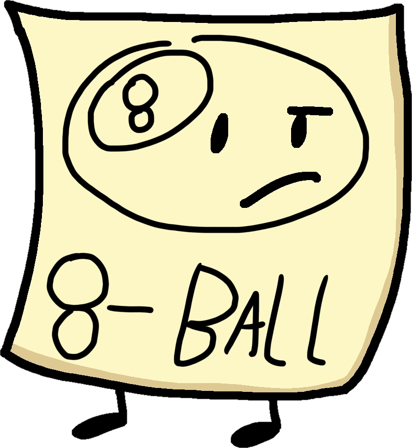 8-Ball Sticky Note | Wiggles Toes Cinematic Universe Wiki | Fandom