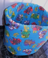 The Wiggles Toy Barrel Hamper Storage Foam Rubber Blue Washable Boys ...