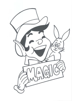 magic trick coloring book