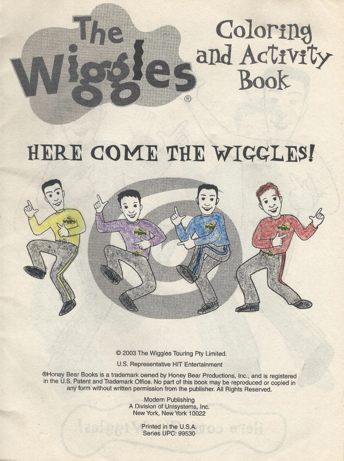 wiggles book coloring