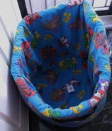 The Wiggles Toy Barrel Hamper Storage Foam Rubber Blue Washable Boys ...