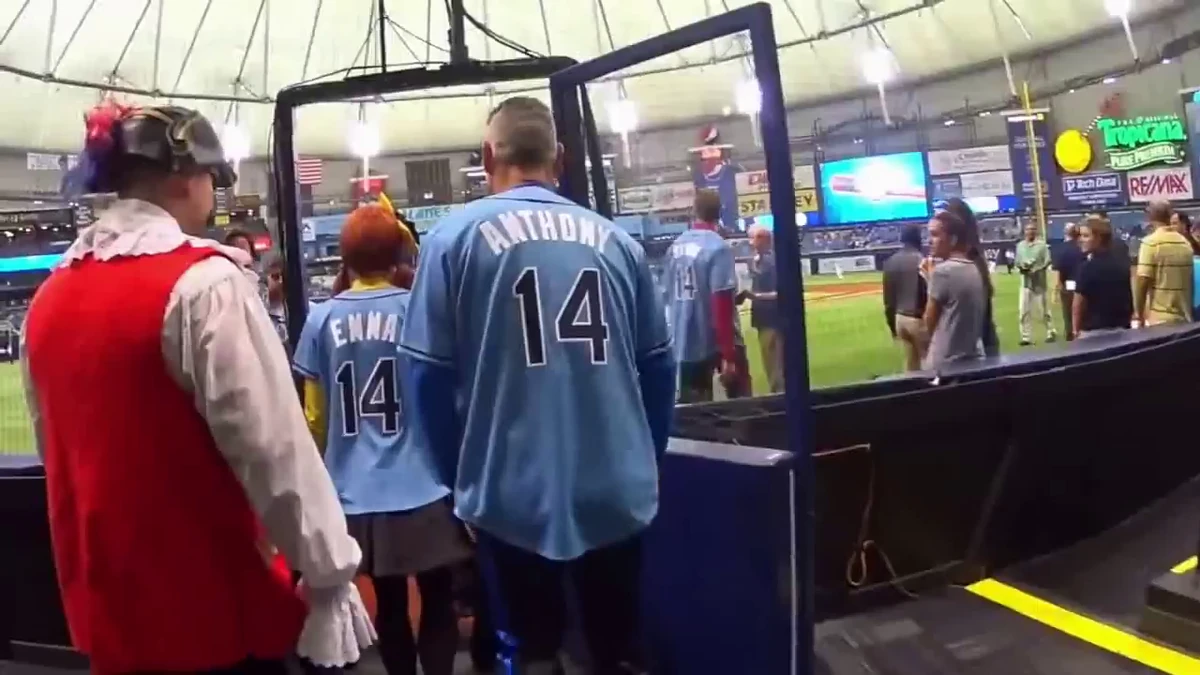 Anthony Field's First Pitch for Tampa Bay Rays vs Orioles | Wigglepedia ...