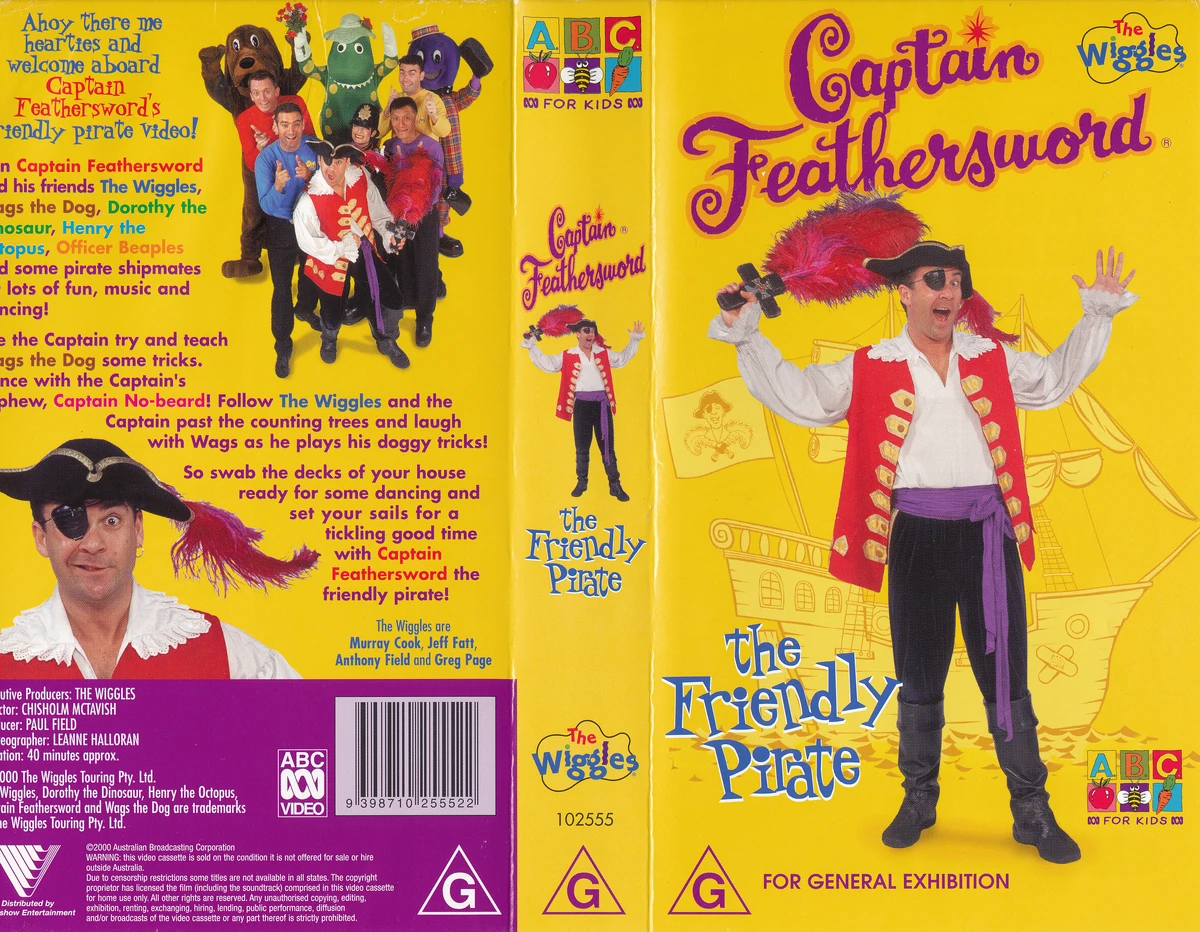 Captain Feathersword the Friendly Pirate/Home Video | Wigglepedia | Fandom