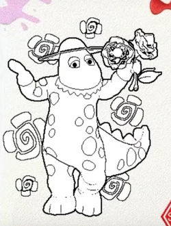 dorothy the dinosaur coloring pages