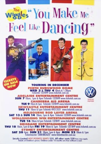 You Make Me Feel Like Dancing Tour! | Wigglepedia | Fandom