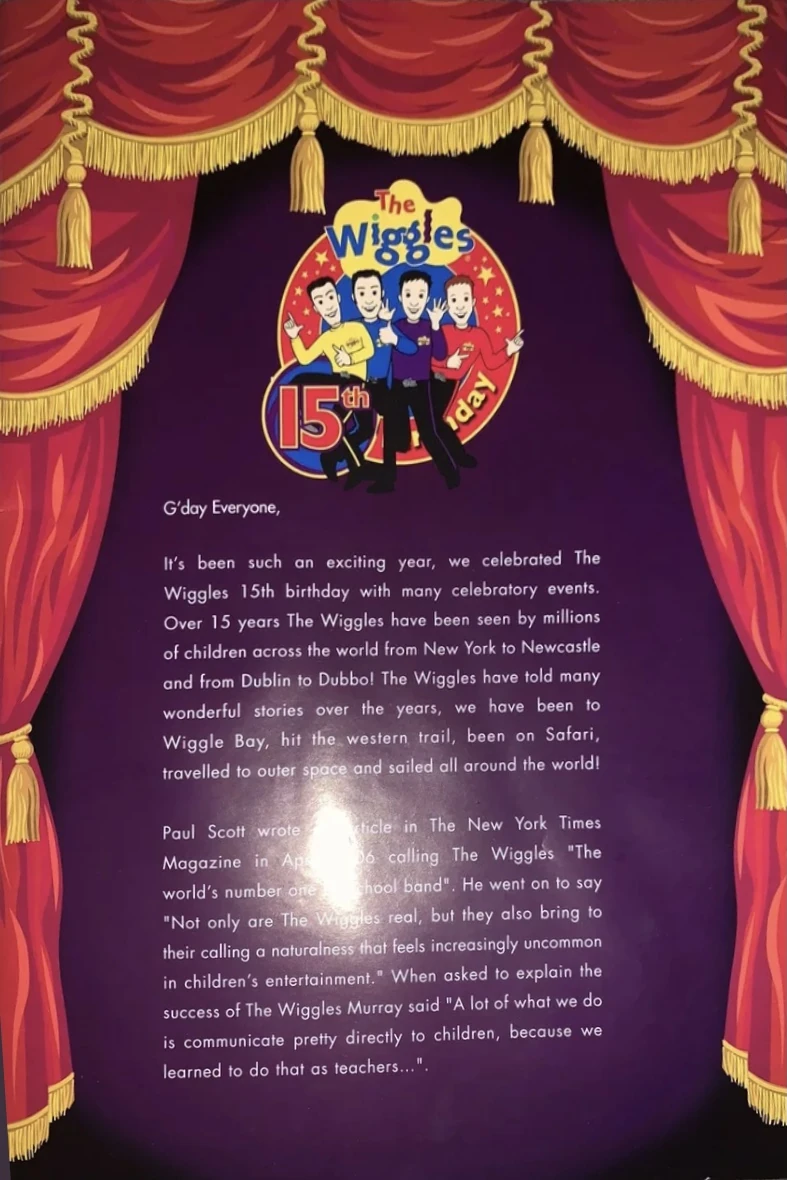Wiggledancing! Live In Concert Programme | Wigglepedia | Fandom
