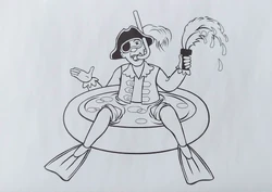 captain feathersword coloring pages