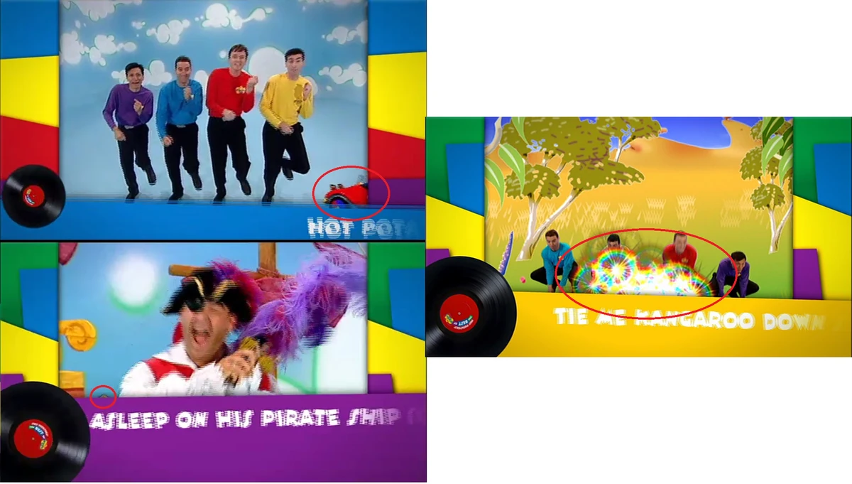 Uses of The Wiggles' edited video materials | Wigglepedia | Fandom