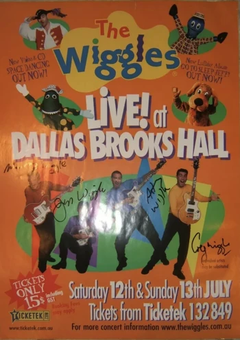 The Wiggles Live! At Dallas Brooks Hall | Wigglepedia | Fandom