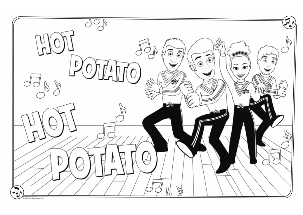 Let's Sing and Dance Jumbo Colouring Book | Wigglepedia | Fandom