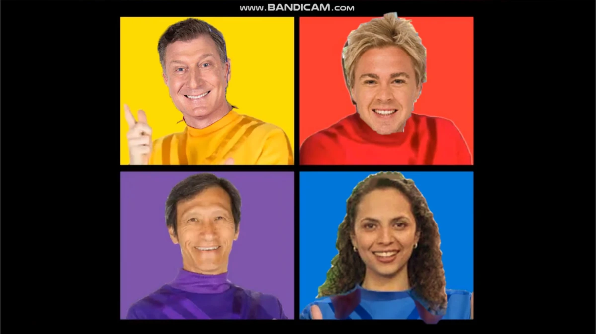 The Wiggles (Stevie Wiggle is the Red Wiggle instead of the Purple ...