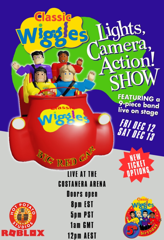 Classic Wiggles - Lights, Camera, Action, Show! | The Wiggles Roblox ...