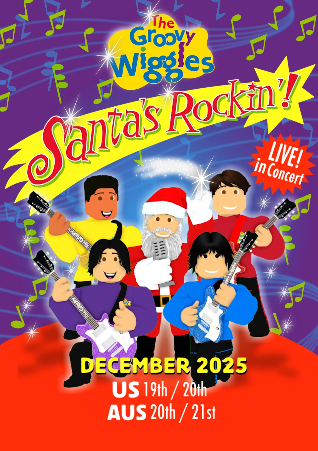 The Groovy Wiggles - Santa's Rockin'! LIVE! in Concert | The Wiggles ...