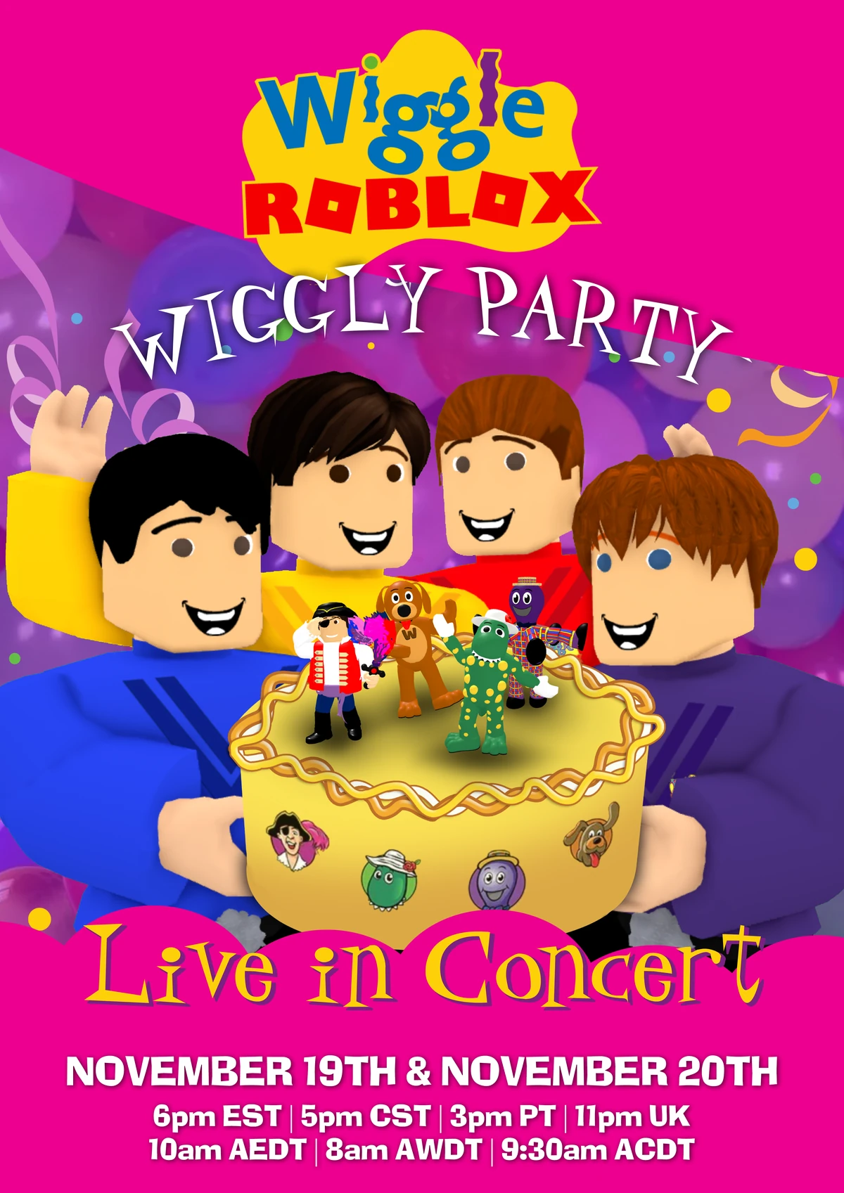 WiggleROBLOX - Wiggly Party: Live in Concert! | The Wiggles Roblox ...