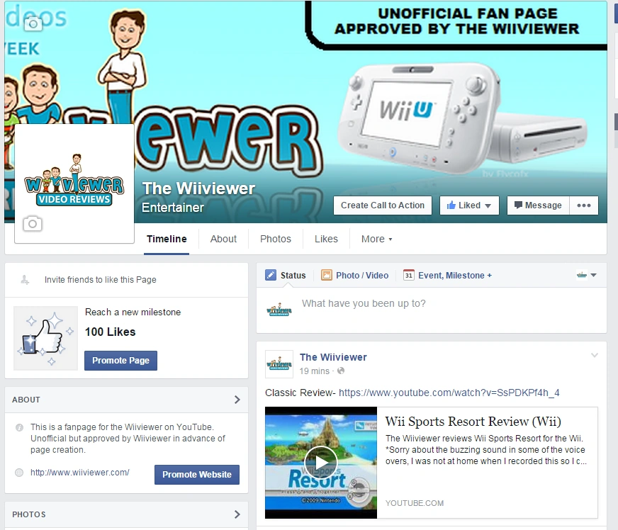 Unofficial Facebook Page | Wiiviewr Wiki | Fandom