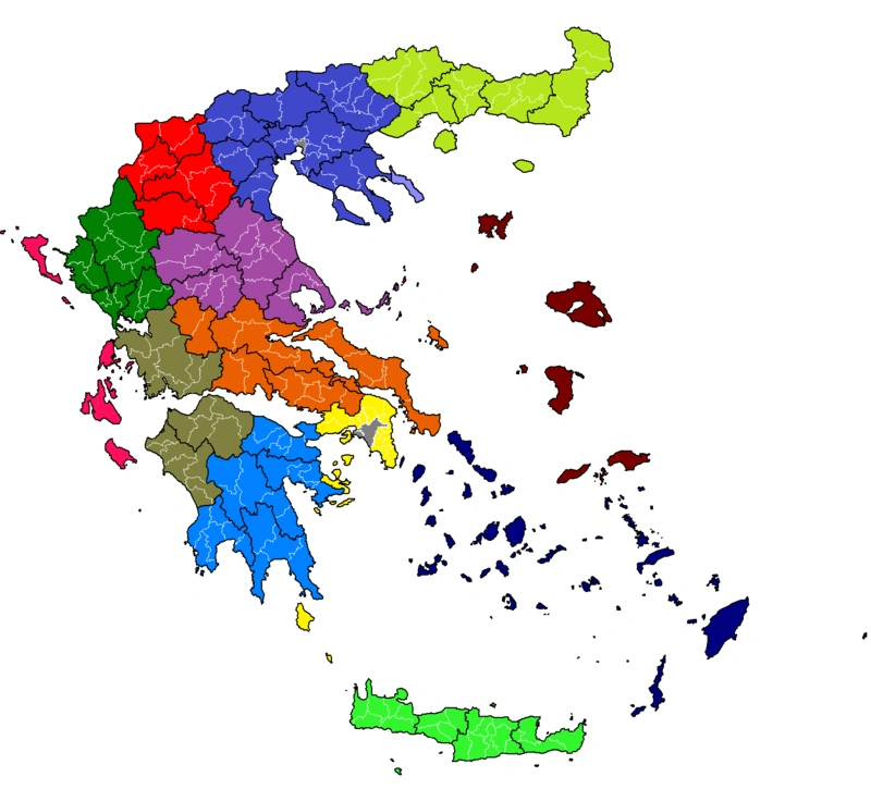 Divizións administrativa dé Grecia | Chidurian Language Wiki | Fandom