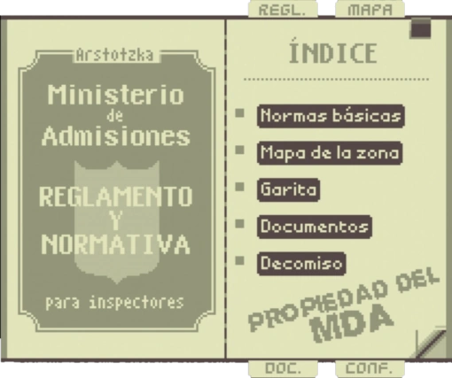 Libro de reglas | Wiki Papers, Please | Fandom