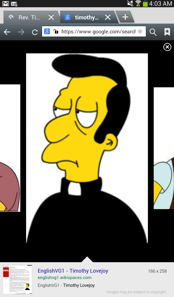 Rev. Timothy Lovejoy | WikiElementals Wiki | Fandom