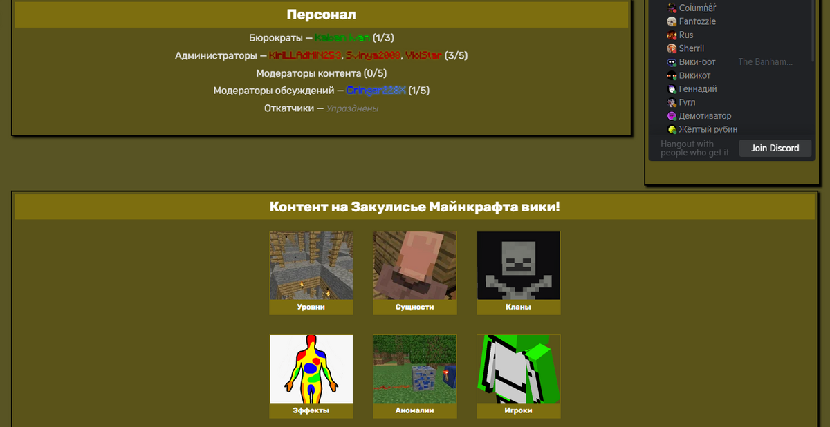 Закулисье Майнкрафта Вики Викии Вики Fandom