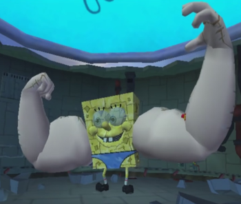 Robo-Bob Esponja-Calça Musculo | Wikiesponja Wiki | Fandom