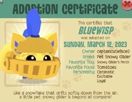 Sir Bluewisp | Wikipets | Fandom