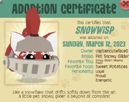 Sir Snowwisp | Wikipets | Fandom