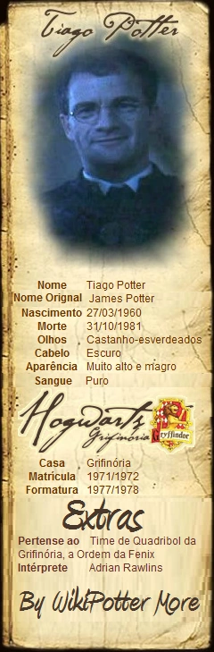 Tiago Potter | Wiki WikiPotter | Fandom