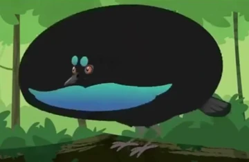 dancing smiley face bird