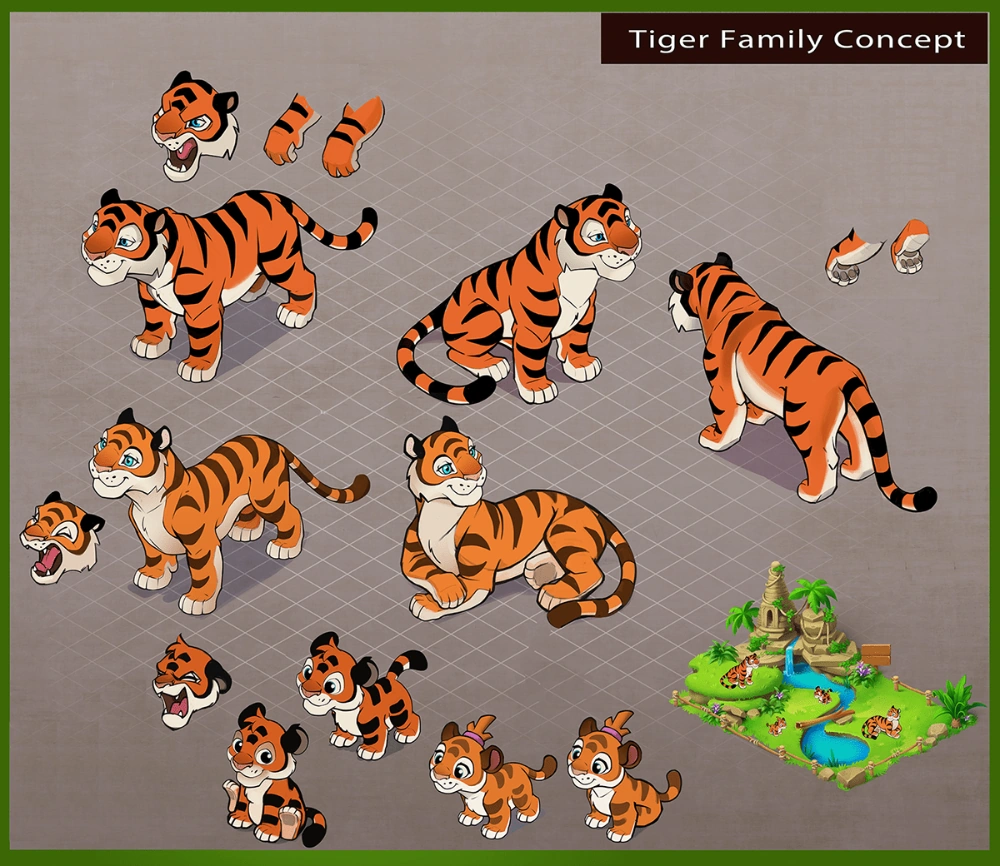 Tigers | Wildscapes Wiki | Fandom