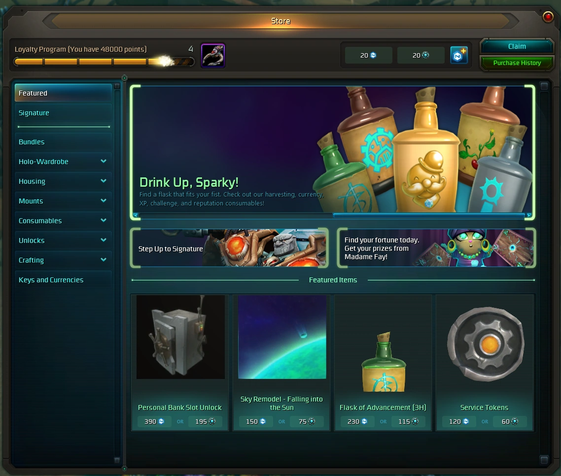 Store | Official WildStar Online Community | Fandom