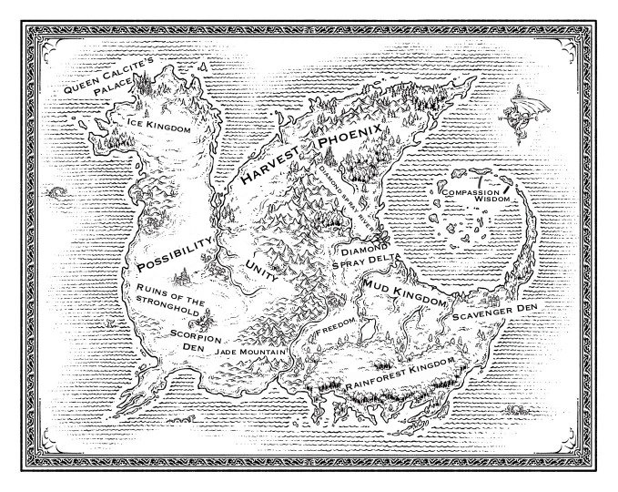 Geography of Pyrrhia | Wings of Fire Blue Moon Alternate Universe Wiki ...